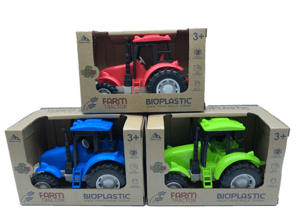 Buy Bioplastic Tractors - Eco-Friendly Toy Tractors in Red, Green, or ...
